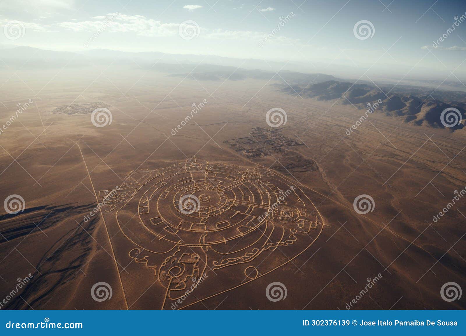 Aerial View of the Nazca Lines Ancient Geoglyphs Stock Illustration ...