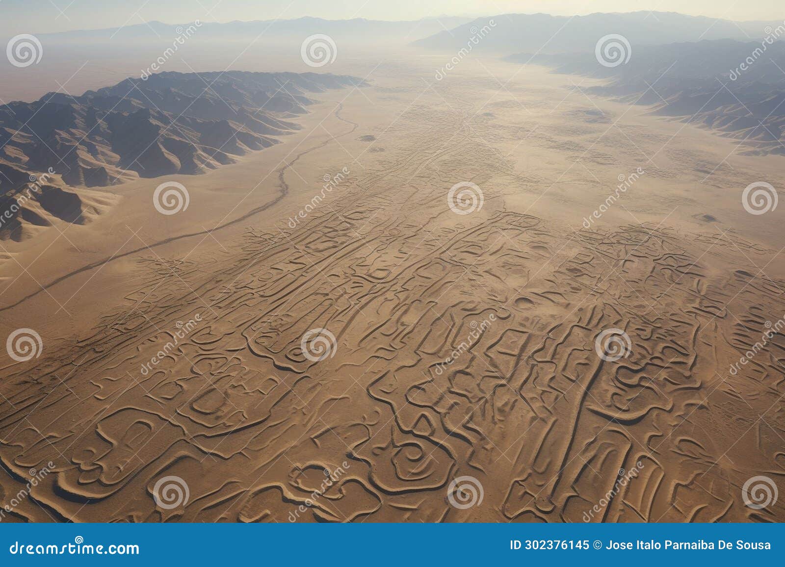 Aerial View of the Nazca Lines Ancient Geoglyphs Stock Illustration ...