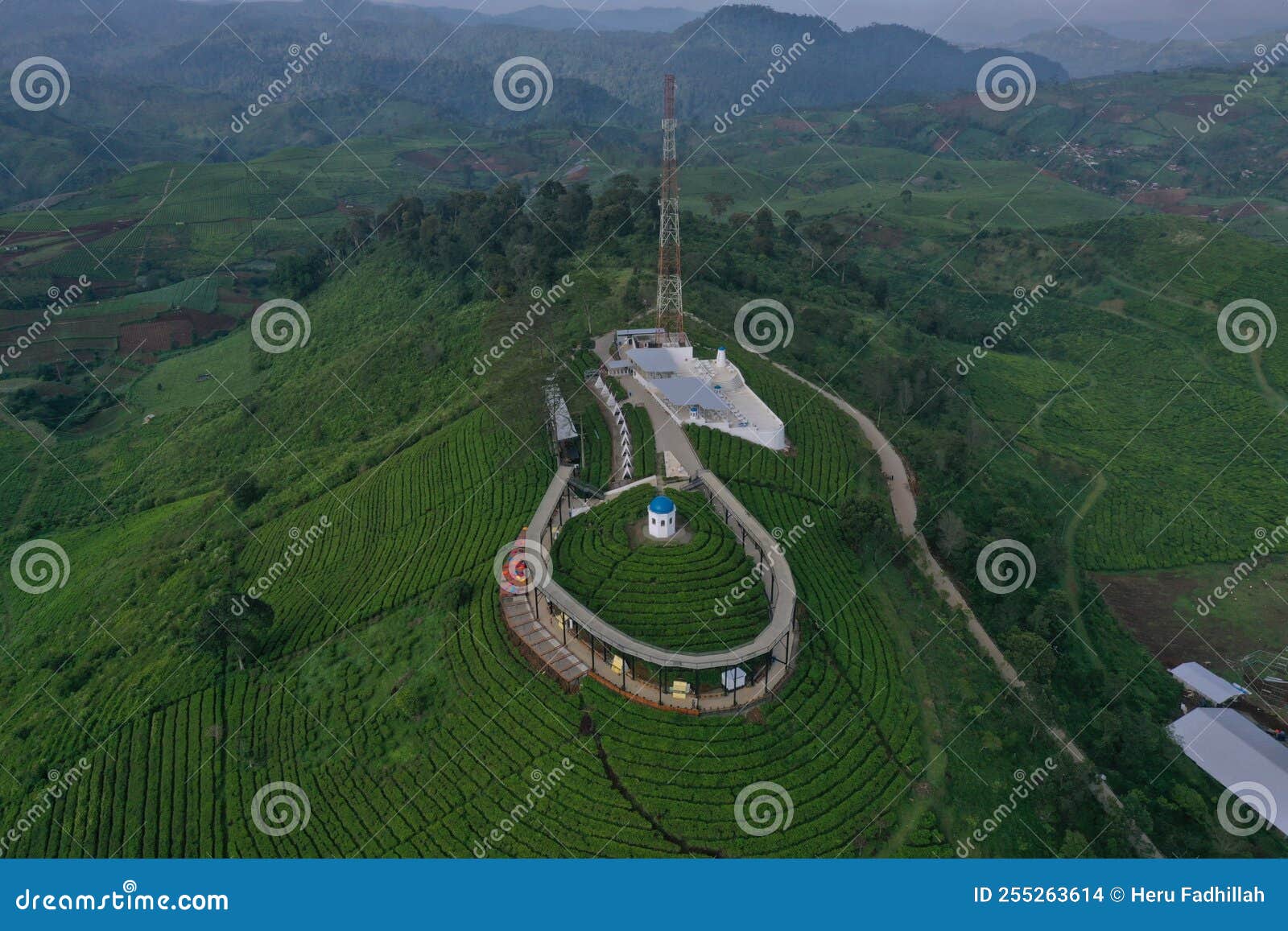 Aerial View Nimohighland Bandung, West Java, Indonesia Stock Photo ...