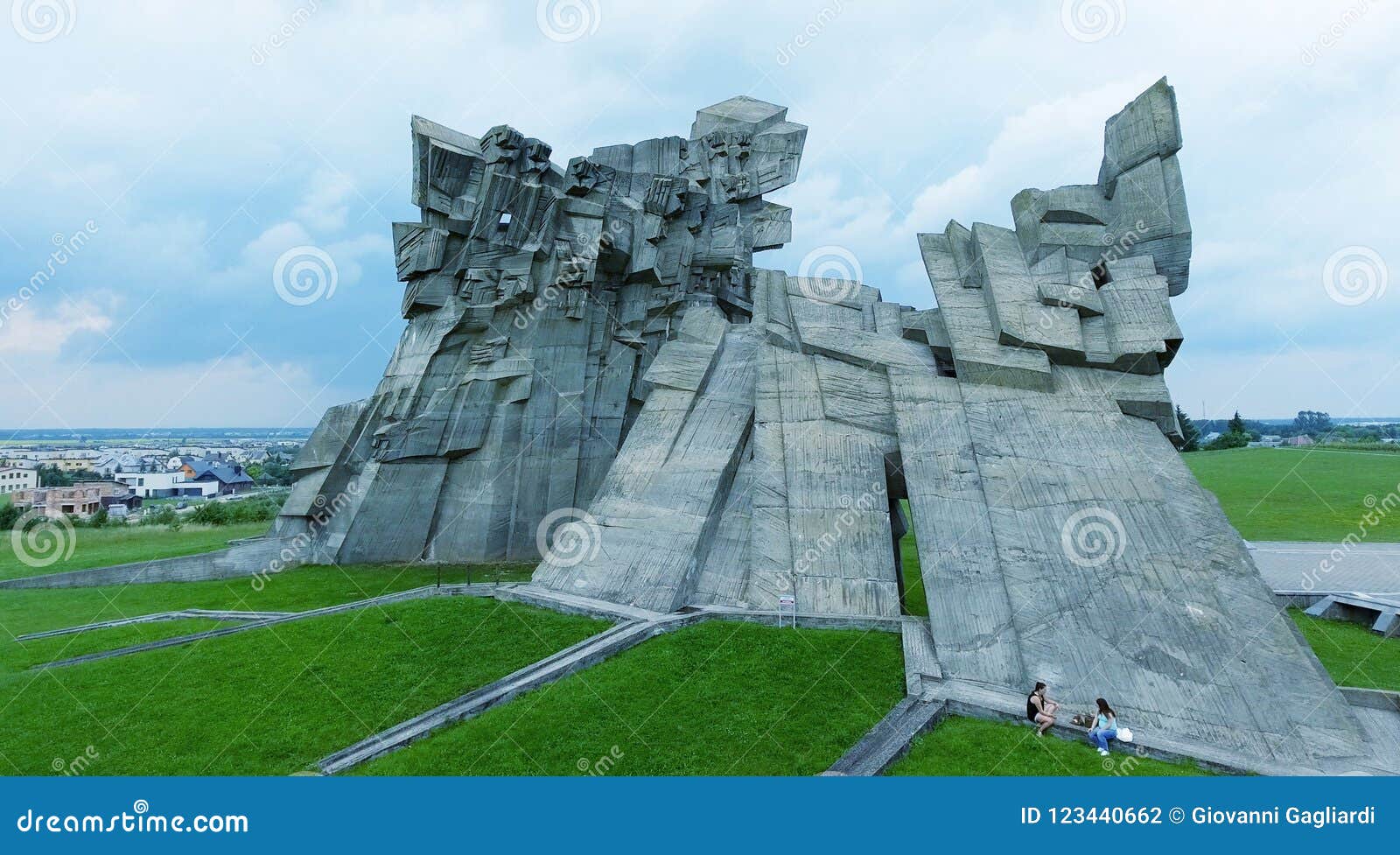 Aerial View of Ninth Fort, Kaunas Editorial Photography - Image of ...