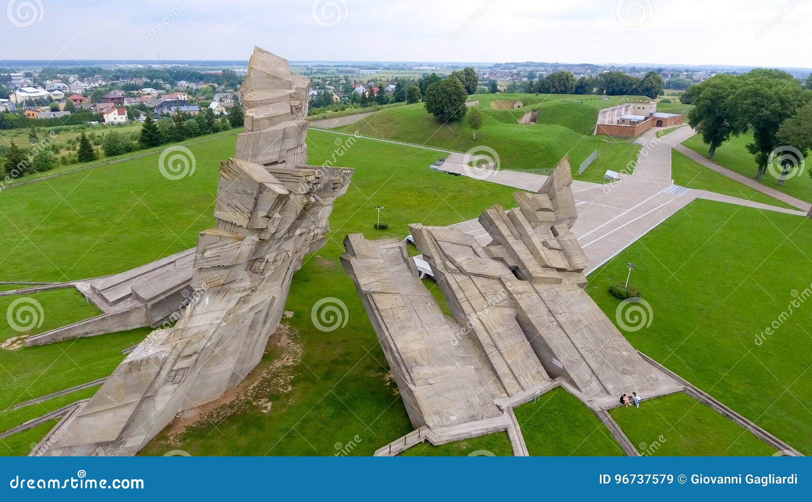 Aerial View of Ninth Fort, Kaunas - Lithuania Editorial Stock Image ...
