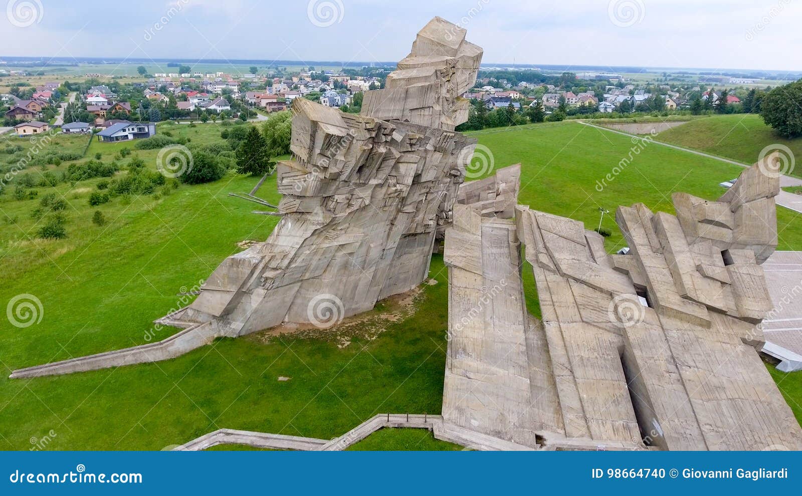 Aerial View of Ninth Fort, Kaunas - Lithuania Editorial Image - Image ...