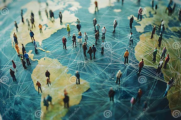 People Human Network Connections Stock Image - Image of link, crowd ...