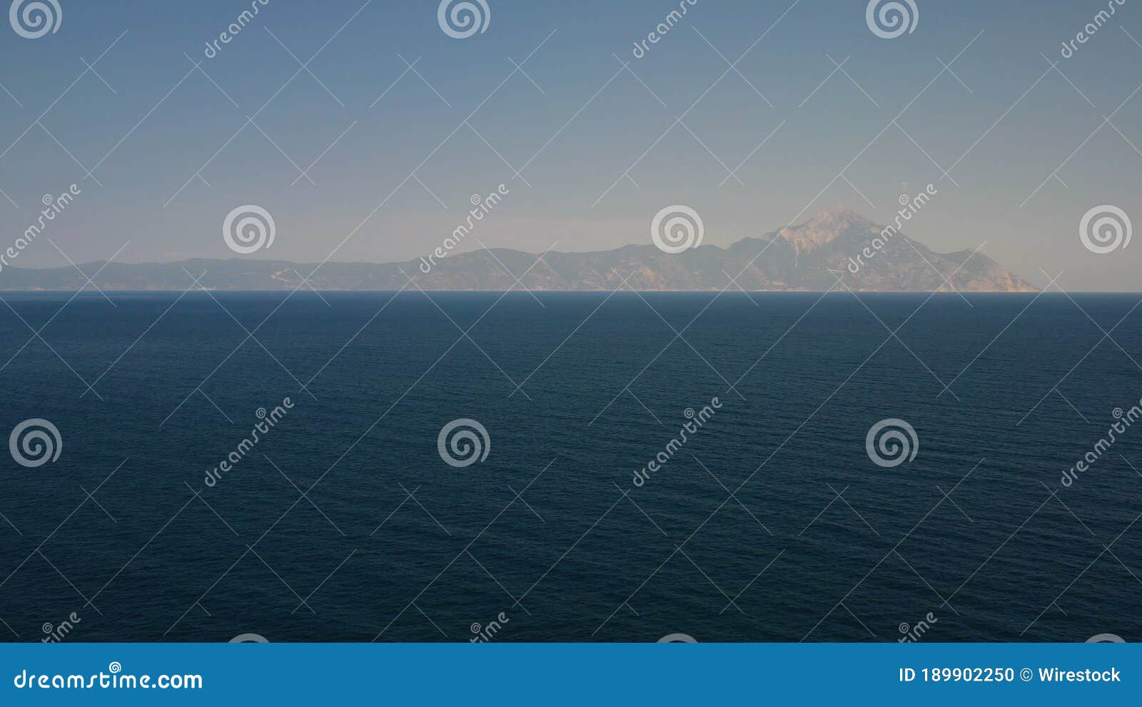 Aerial View of an Ocean with Mountains on the Background Stock Photo ...