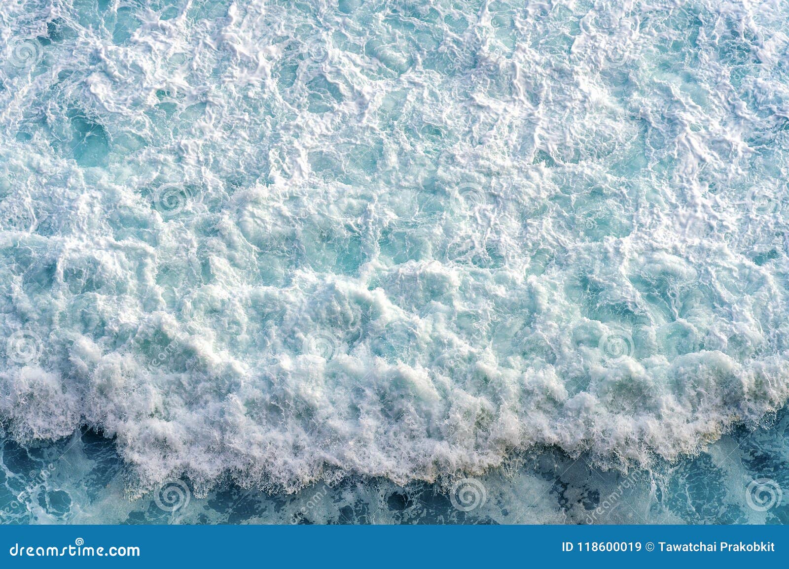 Aerial View of the Ocean Wave Stock Image - Image of ocean, power ...