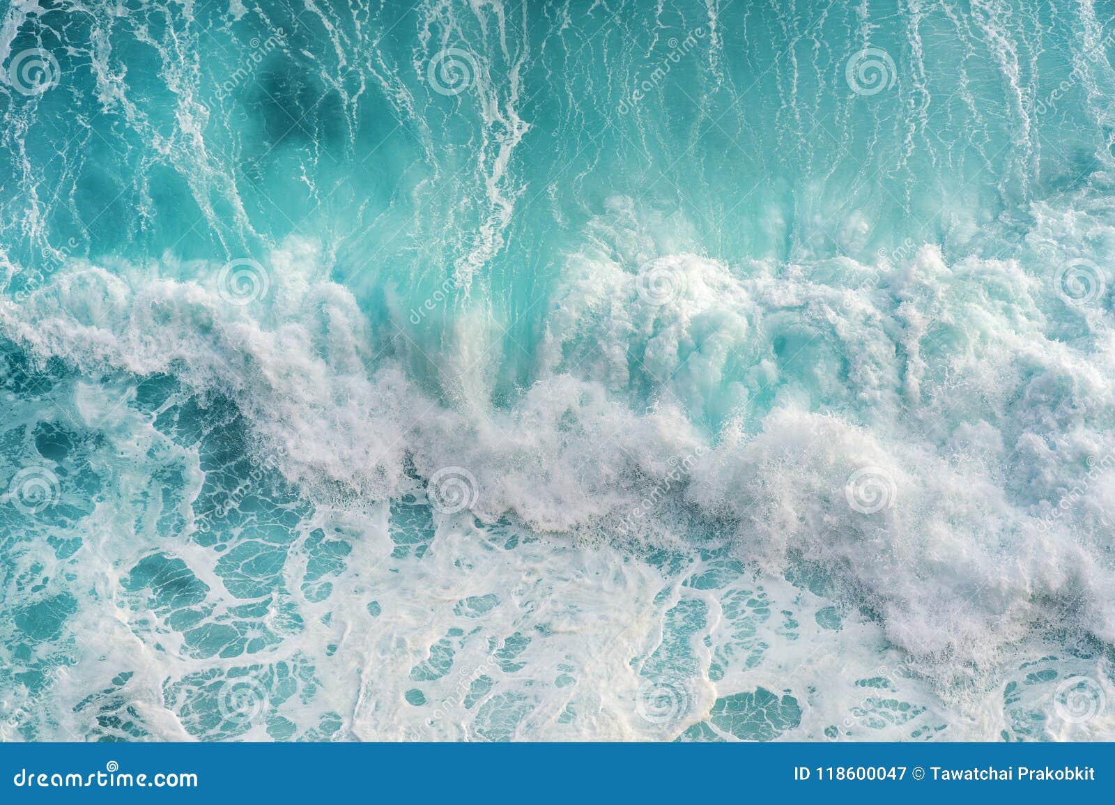 Aerial View of the Ocean Wave Stock Image - Image of abstract ...