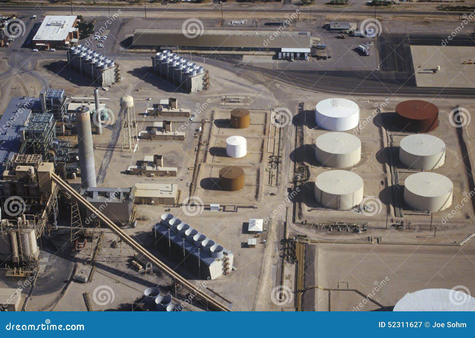 Aerial View of Oil Refinery Editorial Photography - Image of north ...