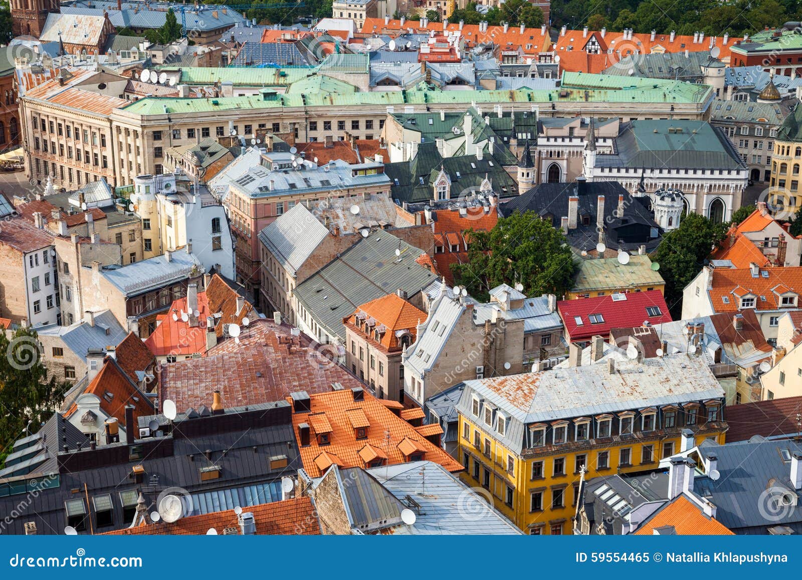 Riga City Collage Sign. Colorful Letters Font From Landmarks And Urban ...