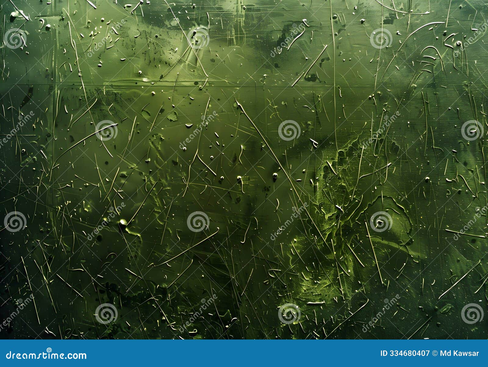 Scratched Olive Green Metal Surface Texture Stock Illustration ...
