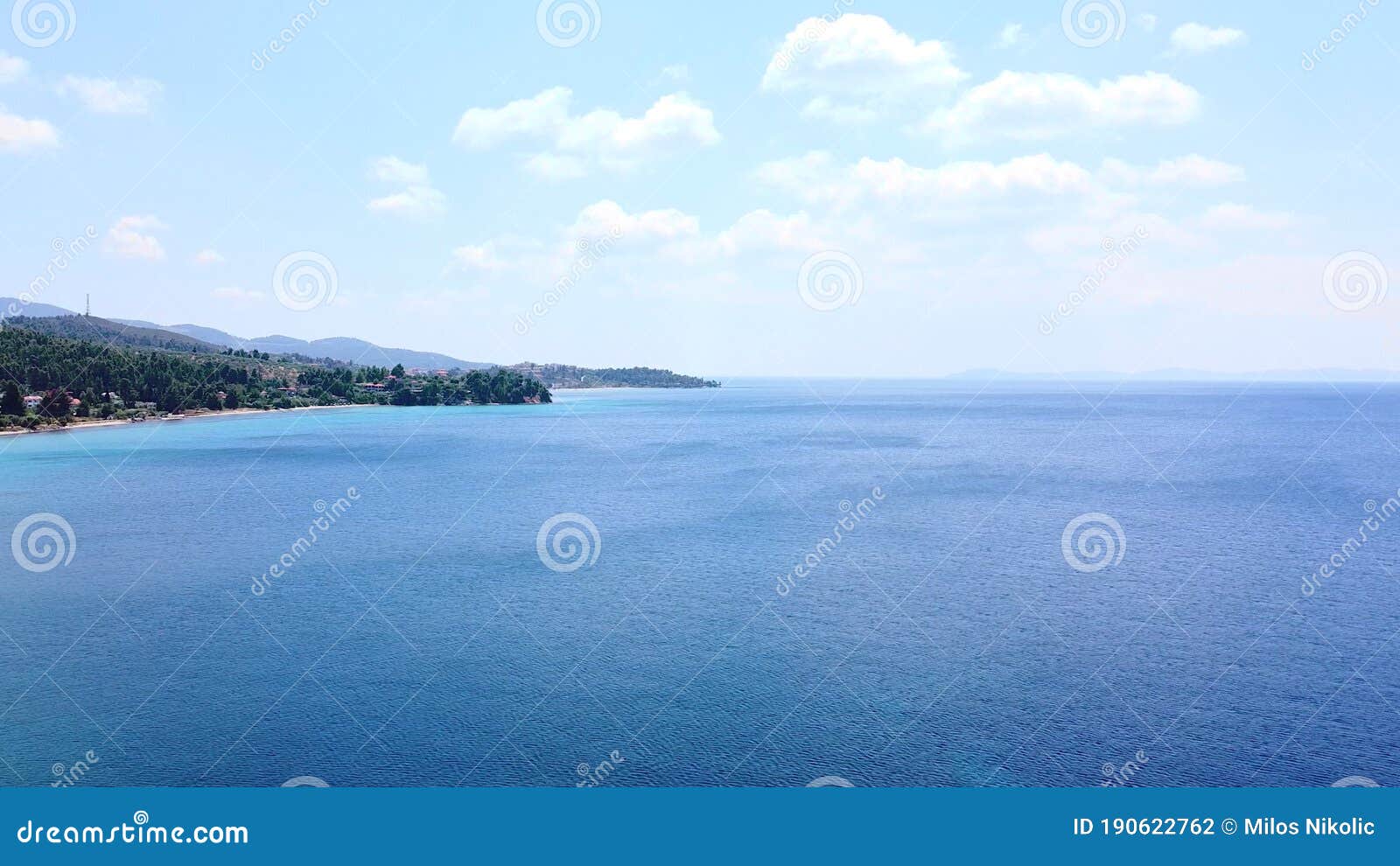 Aerial View of Open Sea and Coast Stock Footage - Video of exotic ...