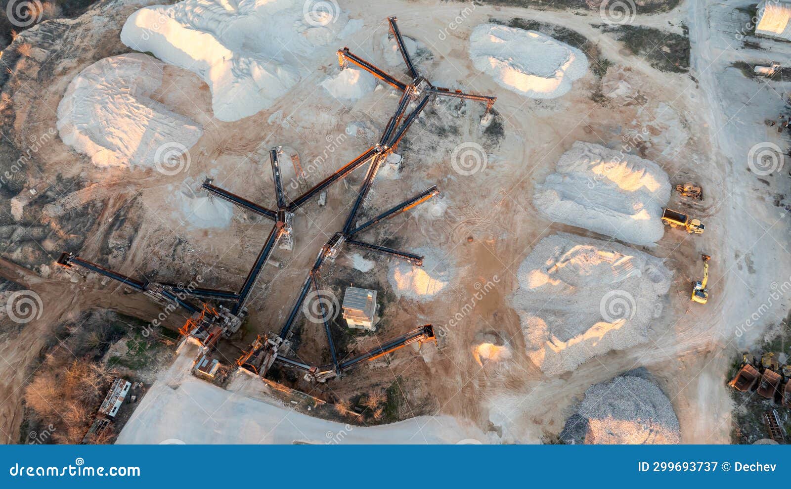Aerial View of Opencast Mining Quarry. Stone Quarry Stock Image - Image ...
