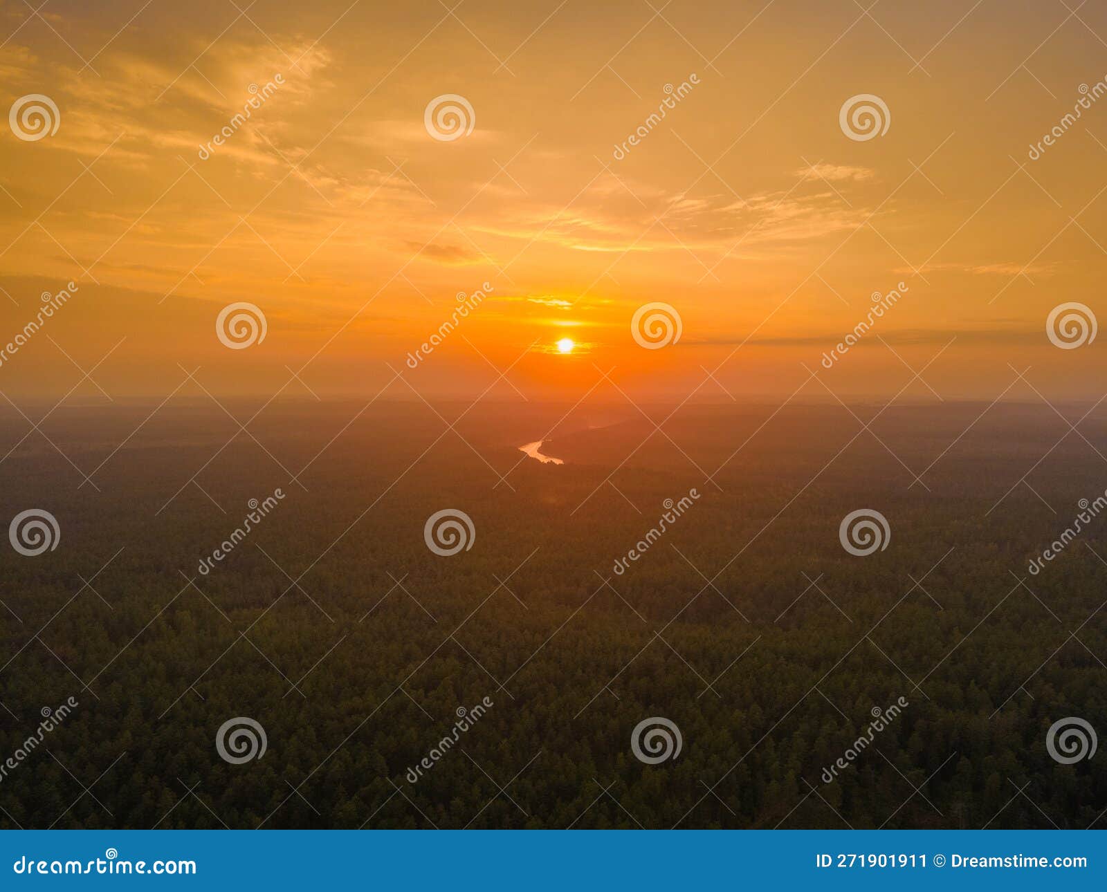 Aerial View of an Orange Sunset Over the Forest Stock Image - Image of ... Aerial View of an Orange Sunset Over the Forest Stock Image - Image of ...