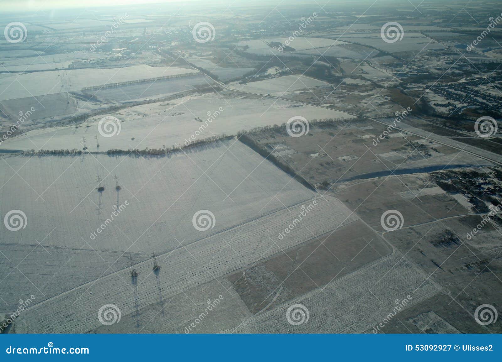 Aerial View Over the Agricultural Plant Stock Image - Image of field ...