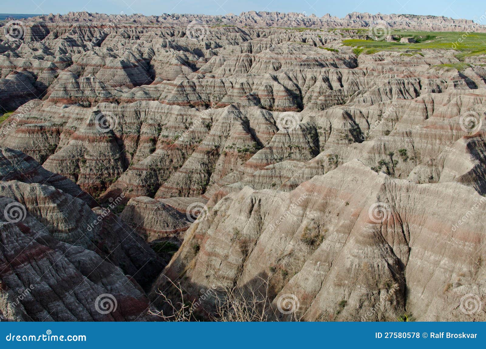 Aerial View Over Badlands National Park Stock Photo - Image of overlook ...