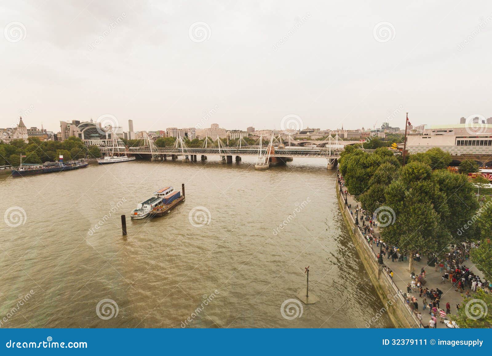 Aerial View Over the River Thames Editorial Photo - Image of ...