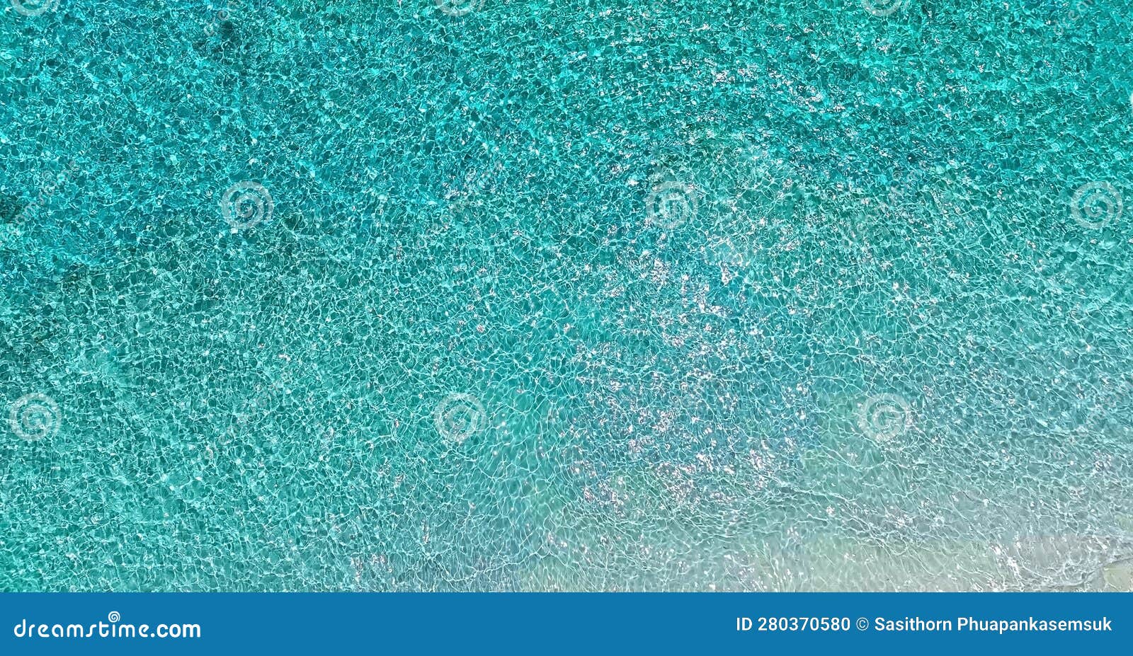 Aerial View of the Overhead View of Crystal Clear Water on Beach Stock ...