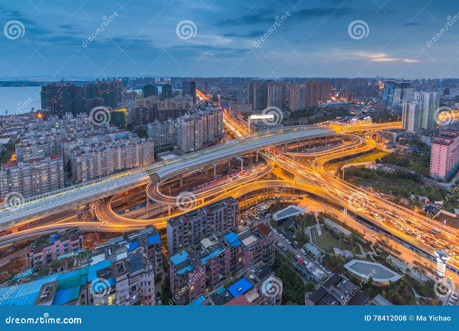 Aerial View of Overpass in Wuhan,china Editorial Stock Photo - Image of ...