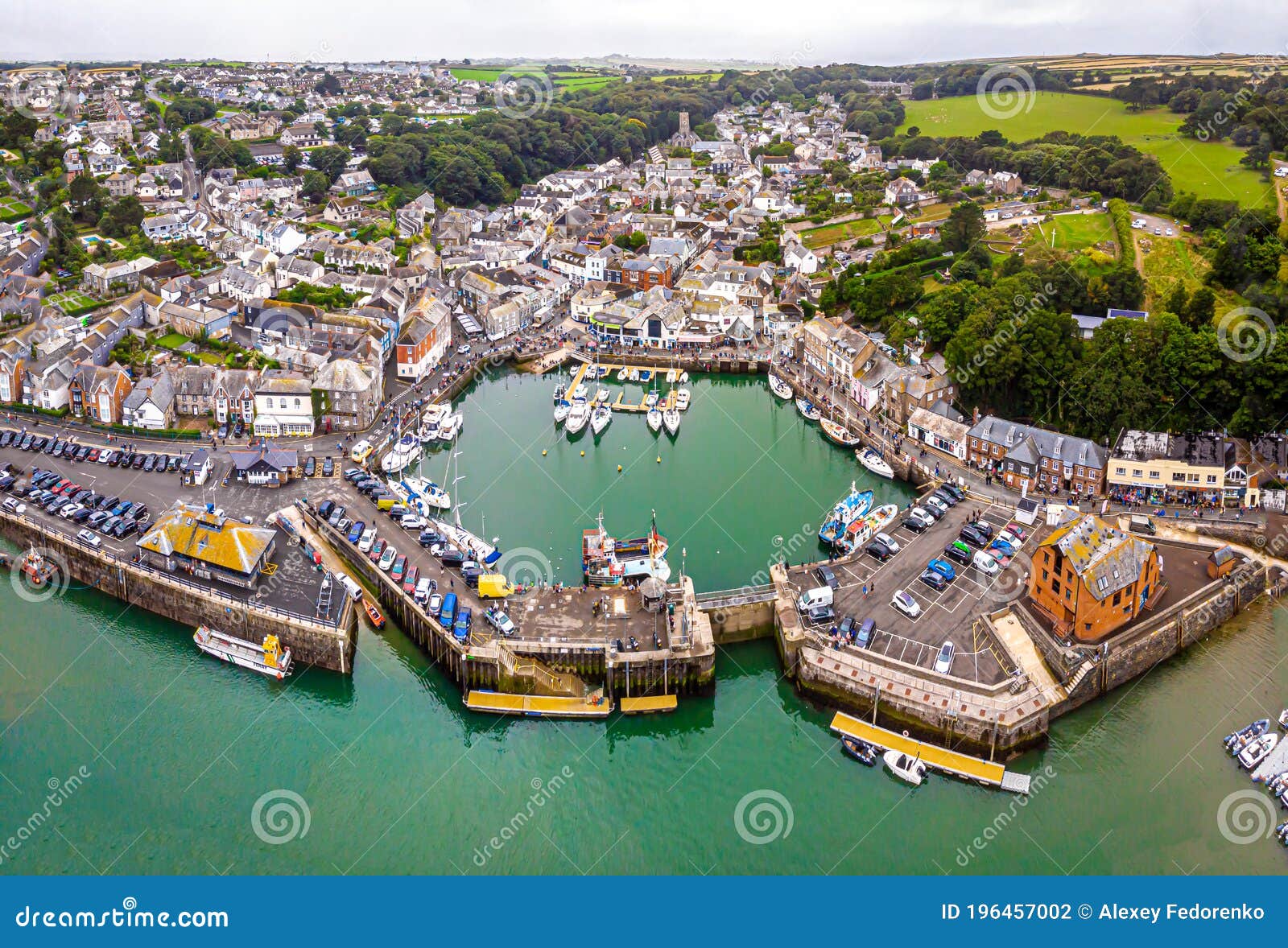 Aerial View of Padstow in Cornwall Editorial Photography - Image of ...