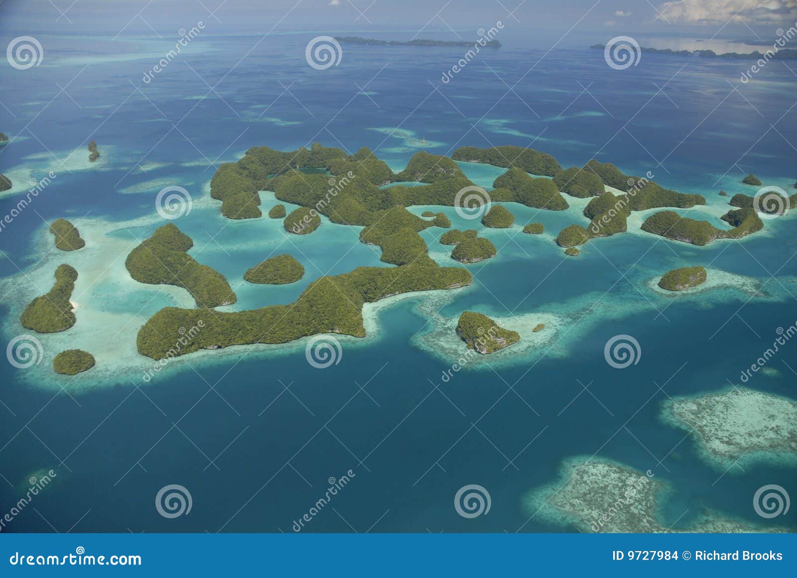 Aerial View of Palau S Famous Seventy Islands Stock Photo - Image of ...