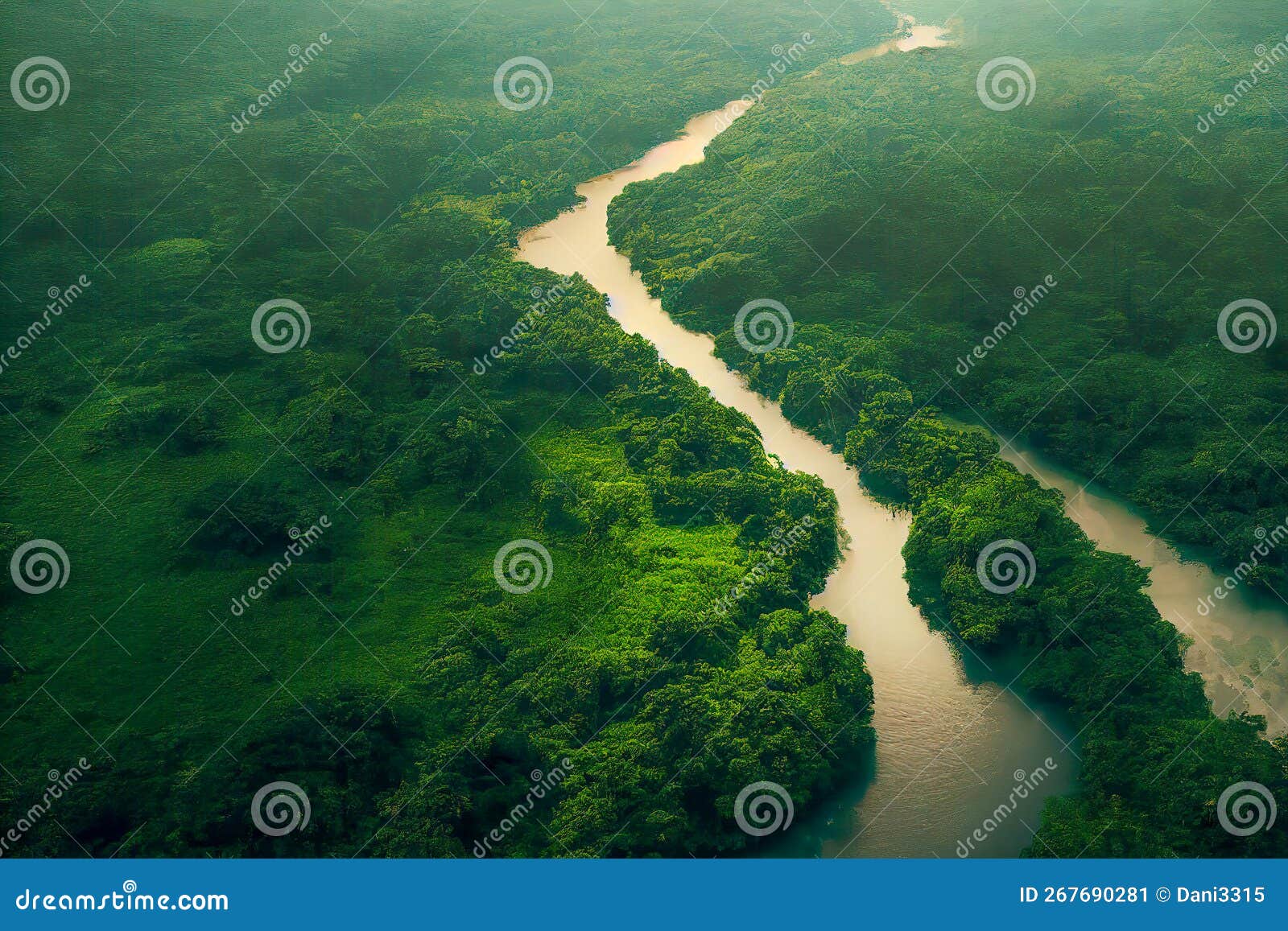 Aerial View of Panama Canal on the Atlantic Side Stock Illustration ...