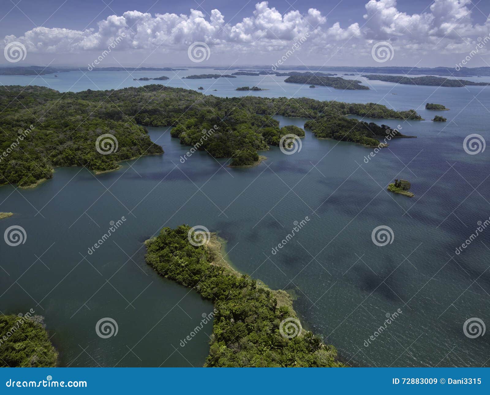 Aerial View of Panama Canal on the Atlantic Side Stock Image - Image of ...