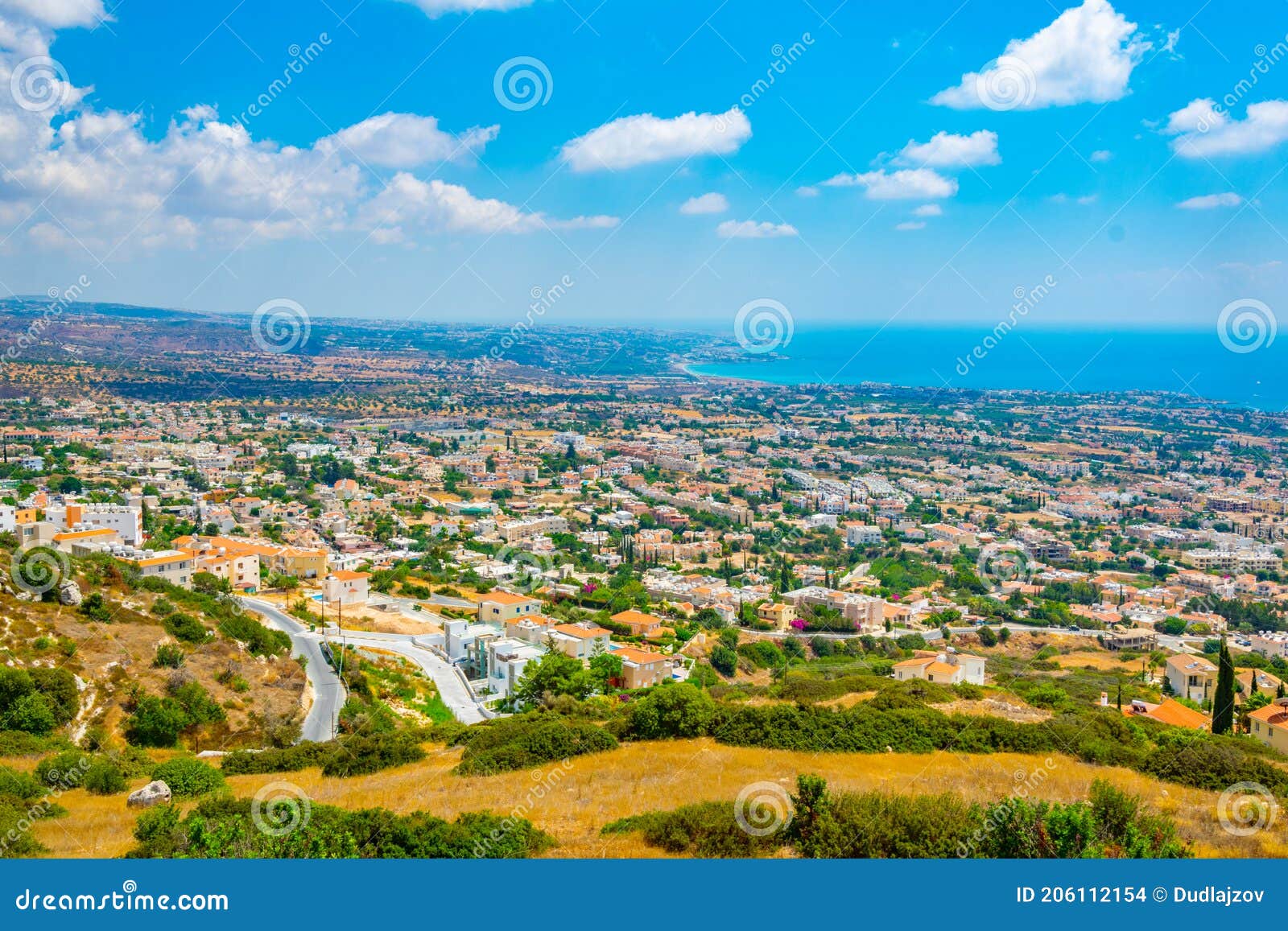 Aerial View of Paphos, Cyprus Stock Photo - Image of city ...