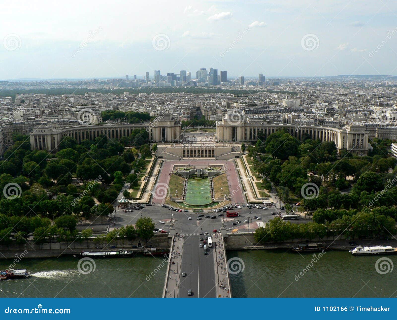Aerial view of Paris stock photo. Image of chaillot, palais - 1102166