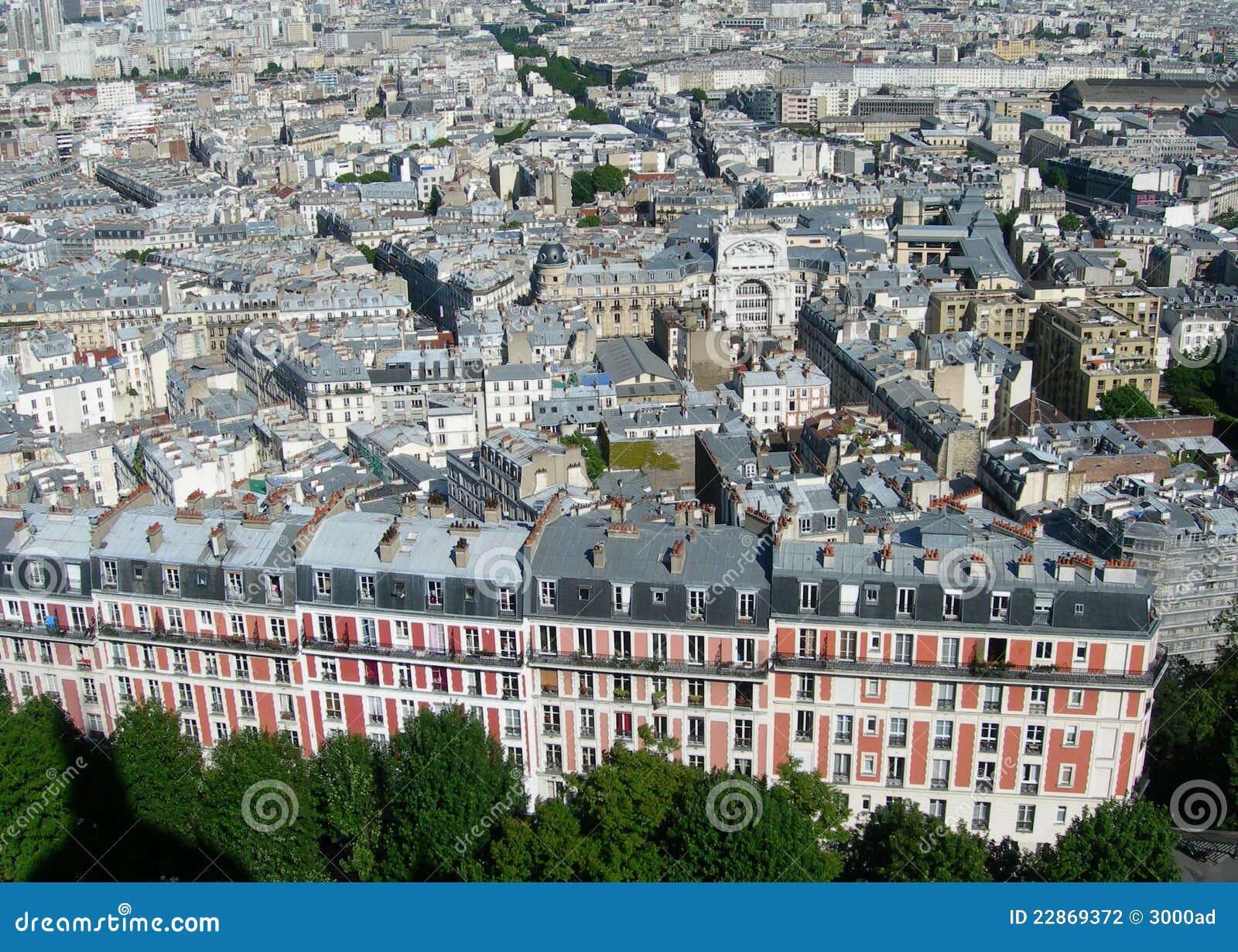 Aerial view of Paris stock photo. Image of aerial, tourism - 22869372