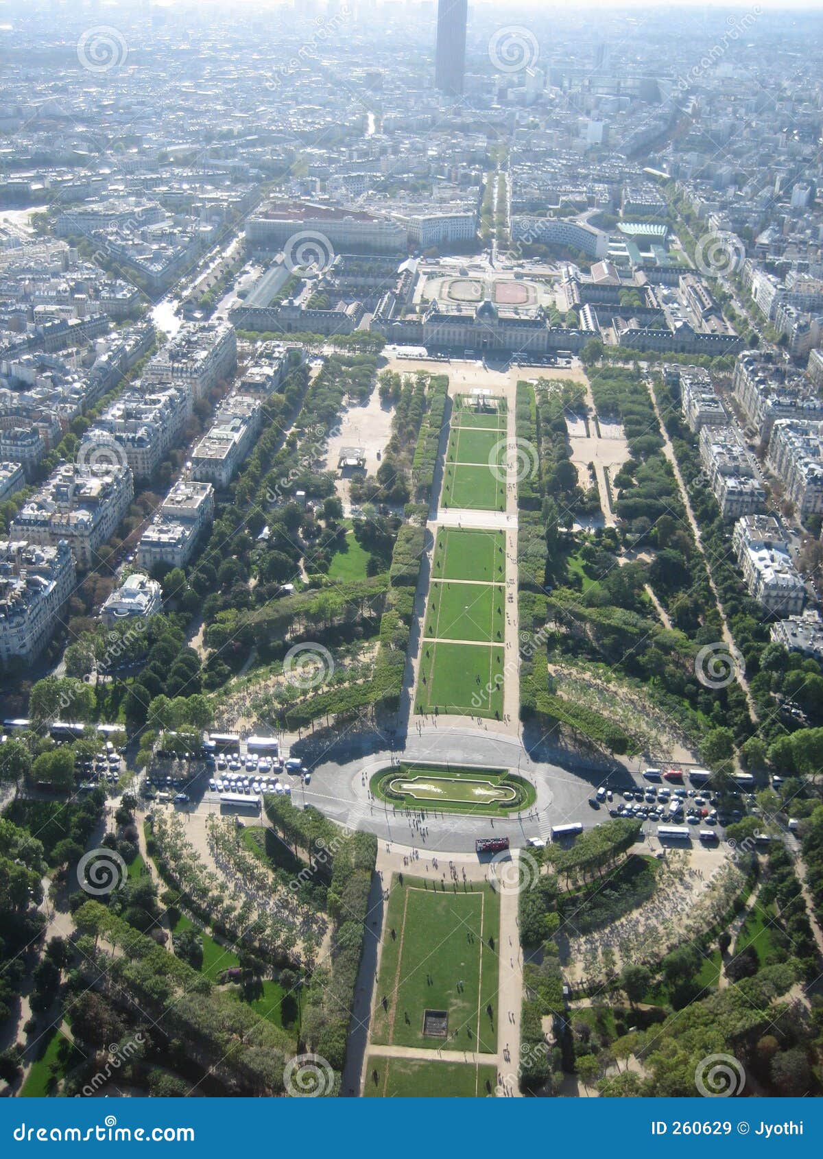 Aerial view in Paris stock image. Image of capital, fantastic - 260629