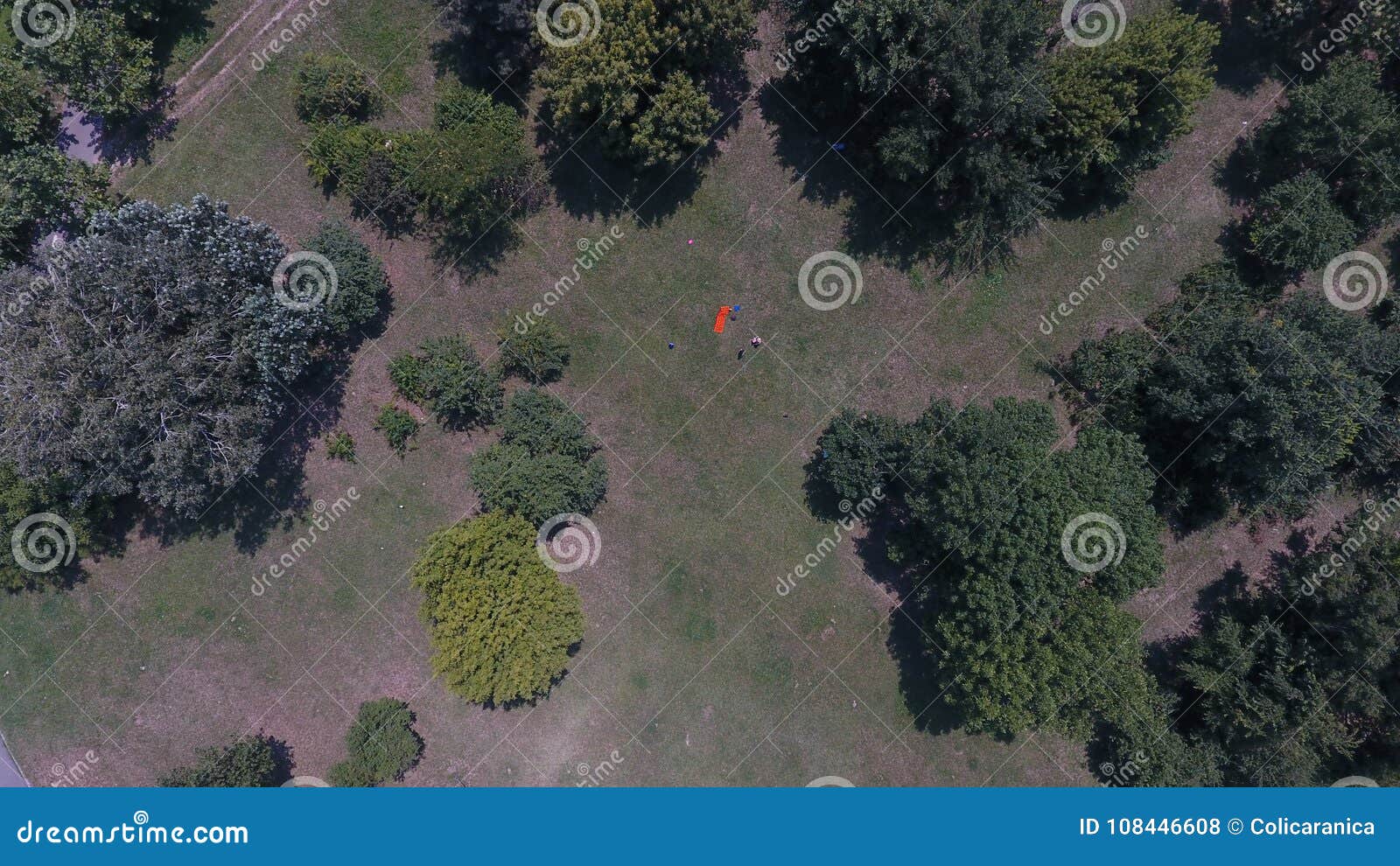 Aerial view of the park stock photo. Image of nature - 108446608