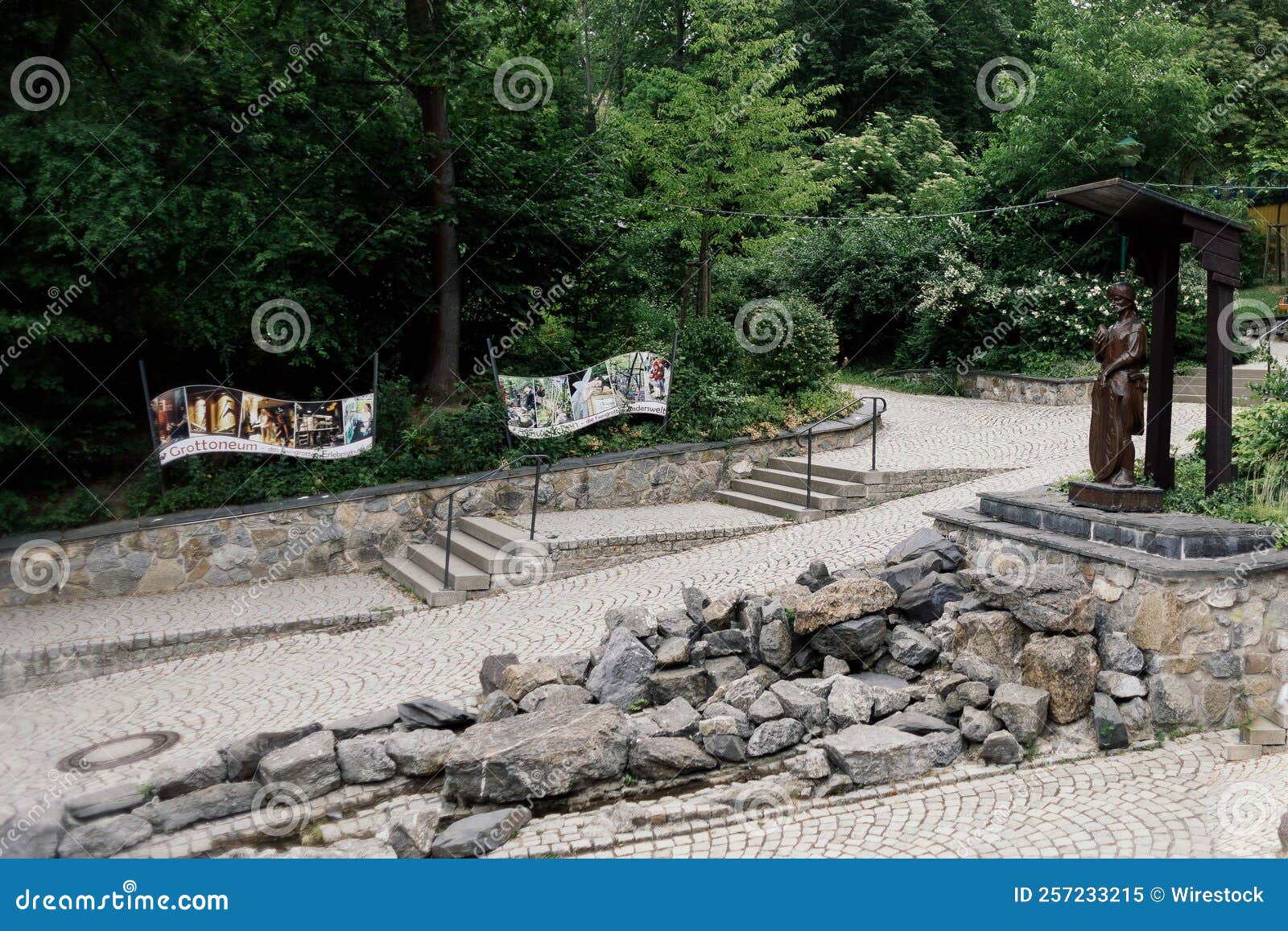 Aerial View of Park Surrounded by Trees in Thuringia Editorial Image ...