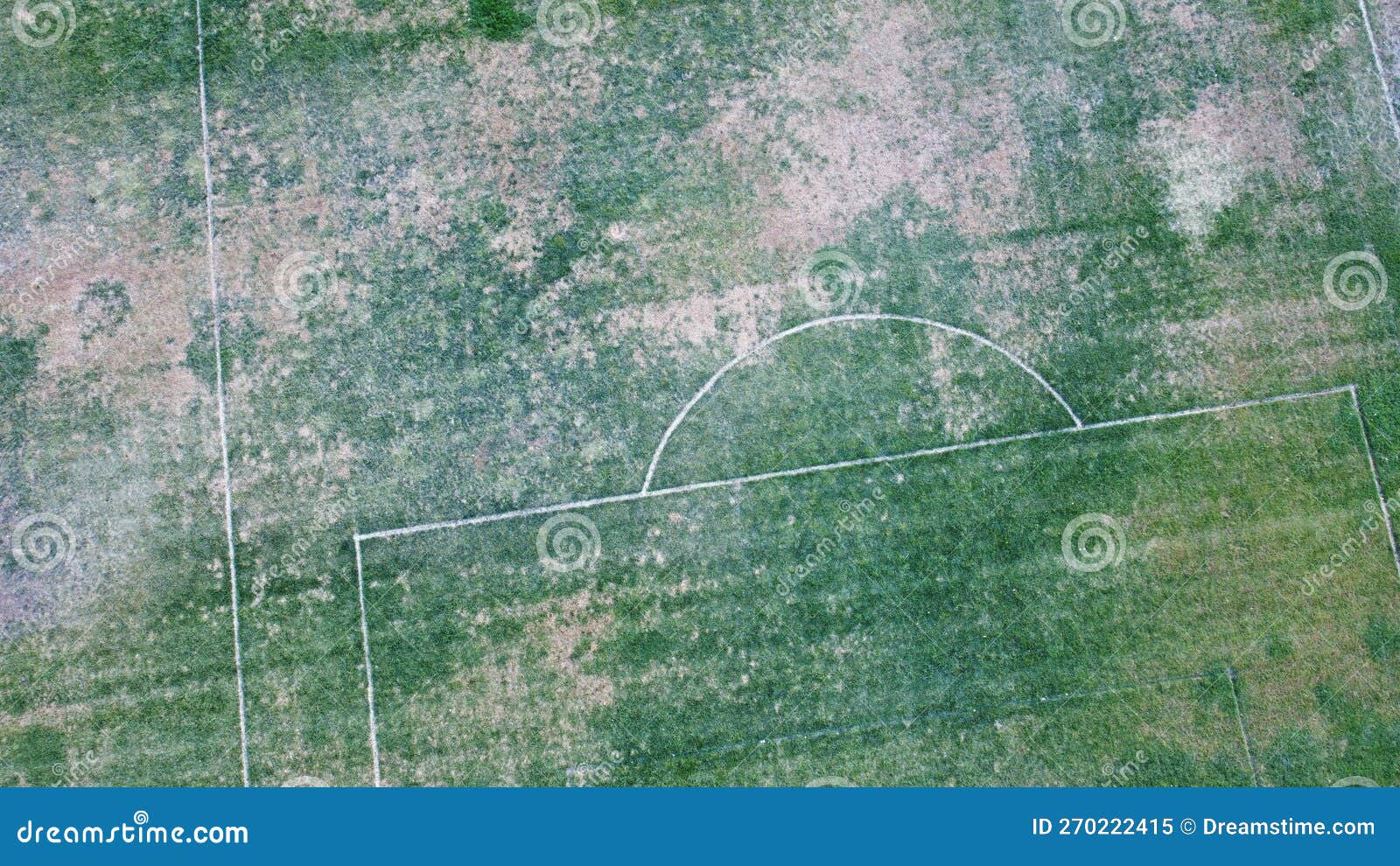 Aerial View of Part of Soccer Field Stock Image - Image of view, game ...