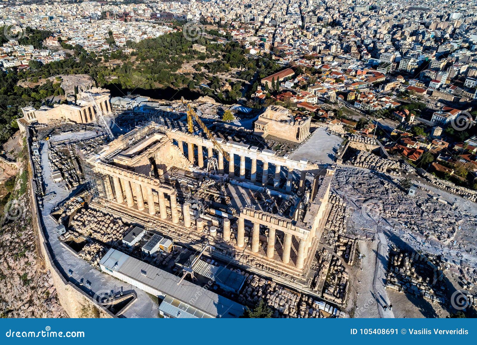 Aerial View of Parthenon and Acropolis in Athens Stock Image - Image of ... Aerial View of Parthenon and Acropolis in Athens Stock Image - Image of ...