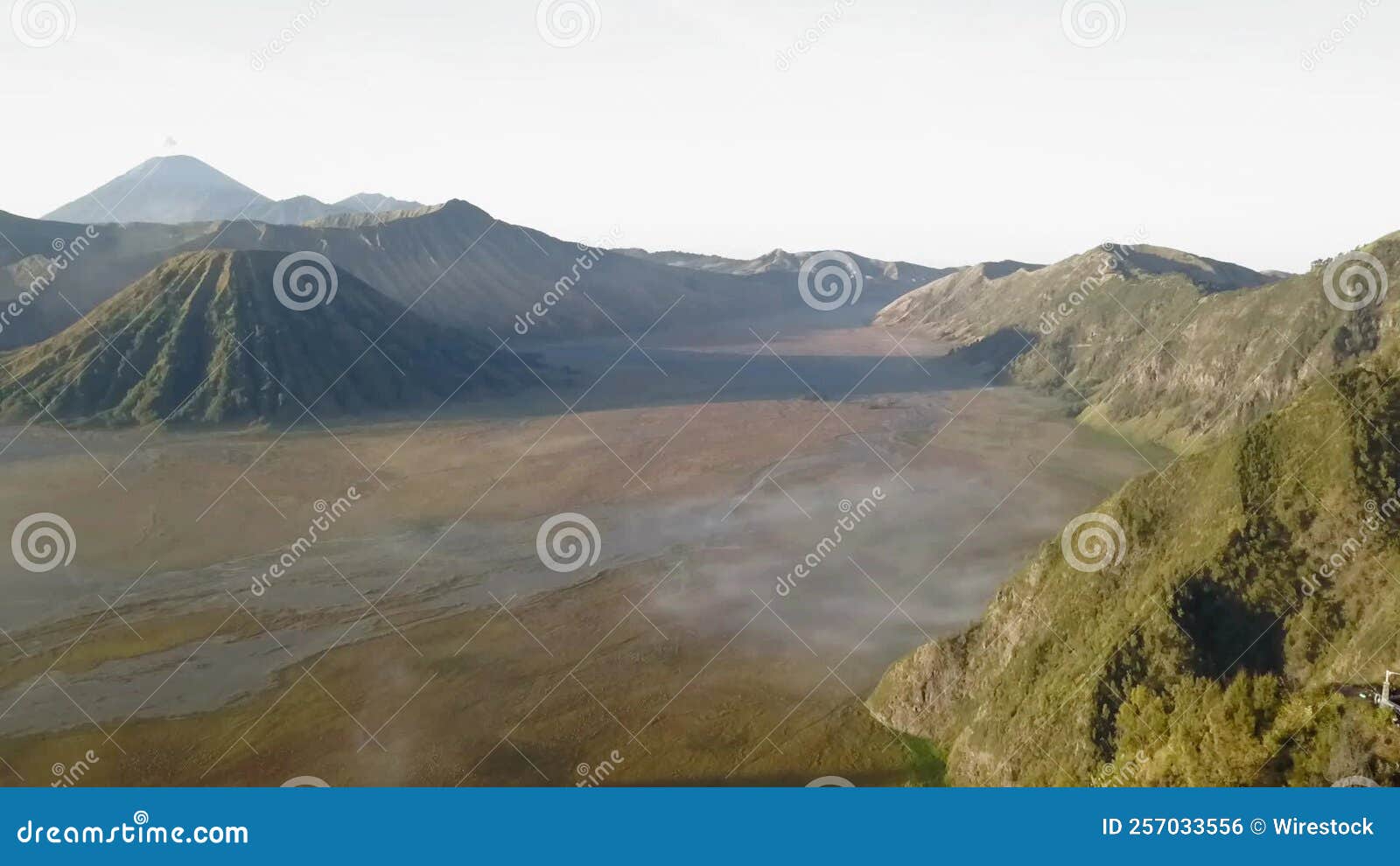 Aerial View of the Peak of Mount Bromo in Malang, East Java, Indonesia ...