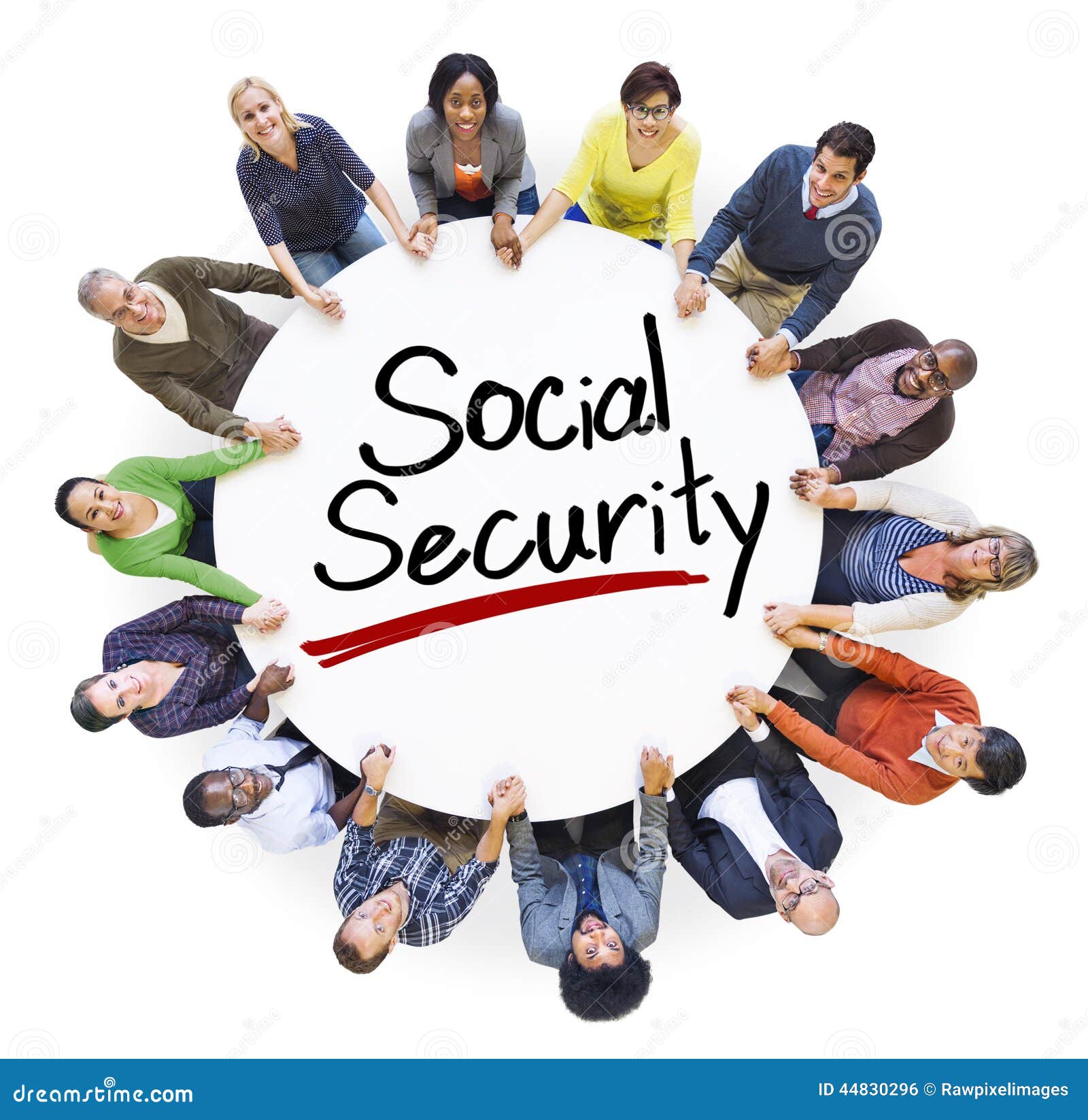 Aerial View of People and Social Security Concepts Stock Photo - Image ...