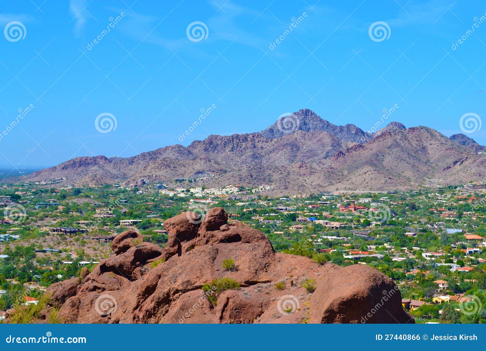 Aerial View of Phoenix, Arizona Stock Photo - Image of desert, outdoor ...