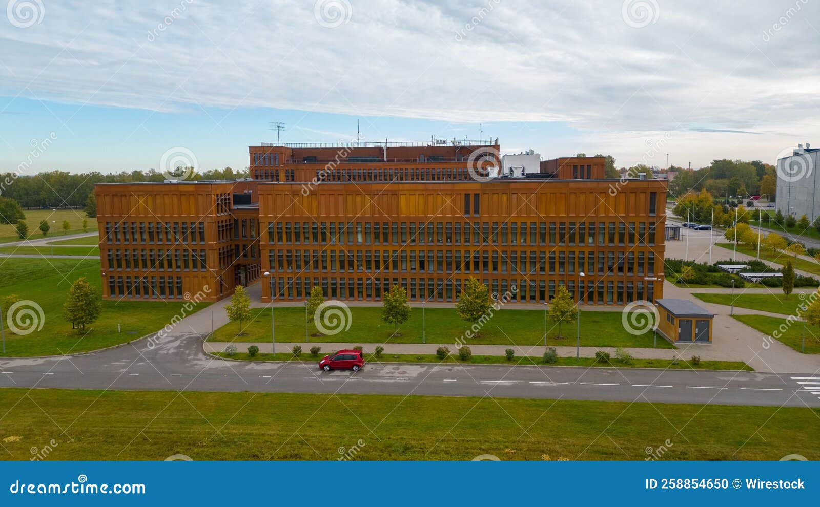 Aerial View of Physicum University of Tartu Surrounded by Growing Trees Editorial Image - Image ...