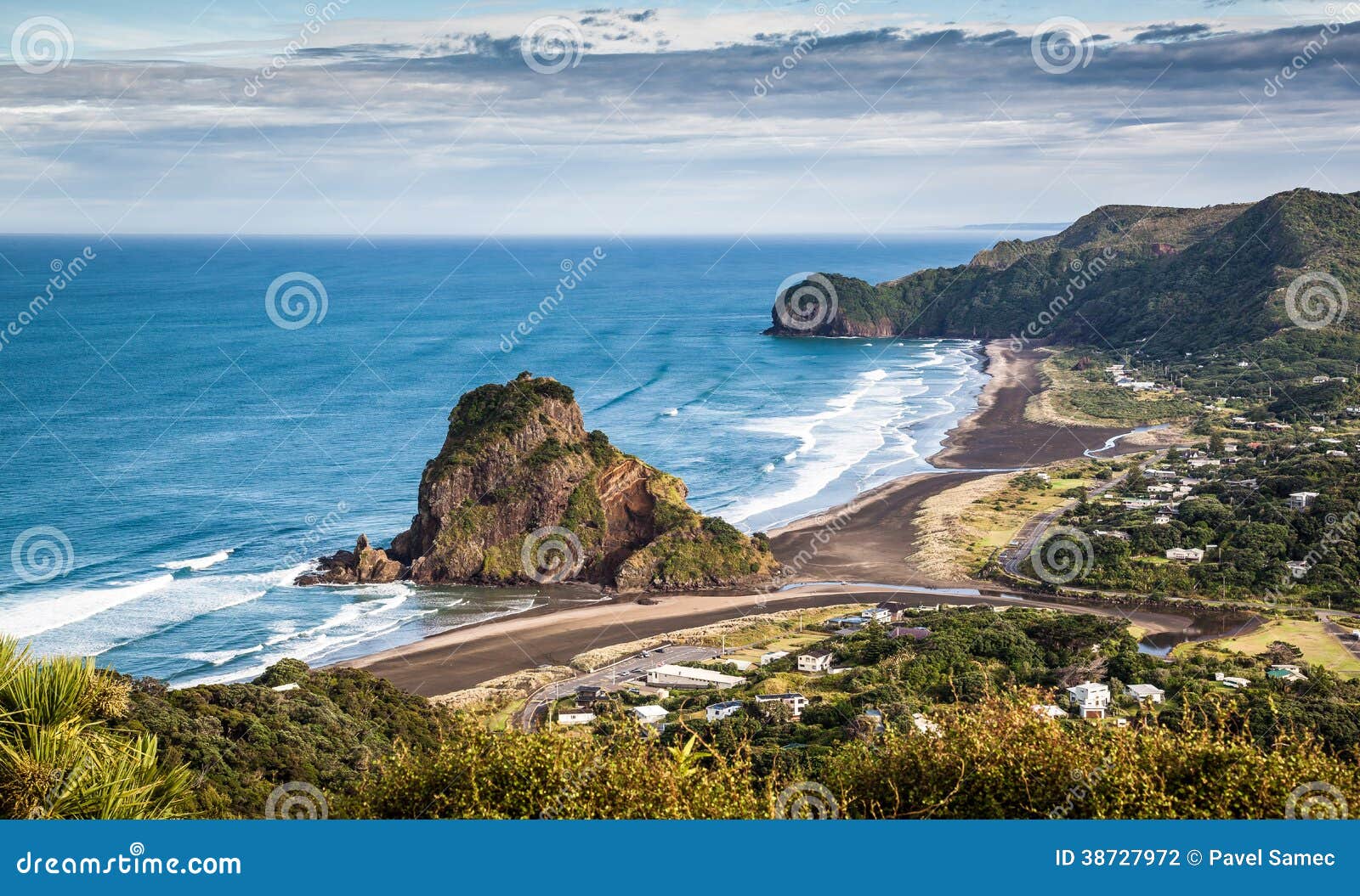 Piha Beach Stock Image | CartoonDealer.com #91533001