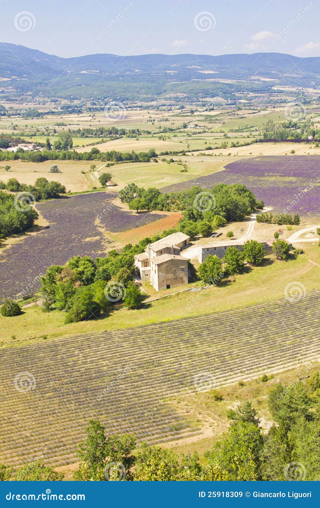 Aerial view of Provence stock image. Image of europe - 25918309