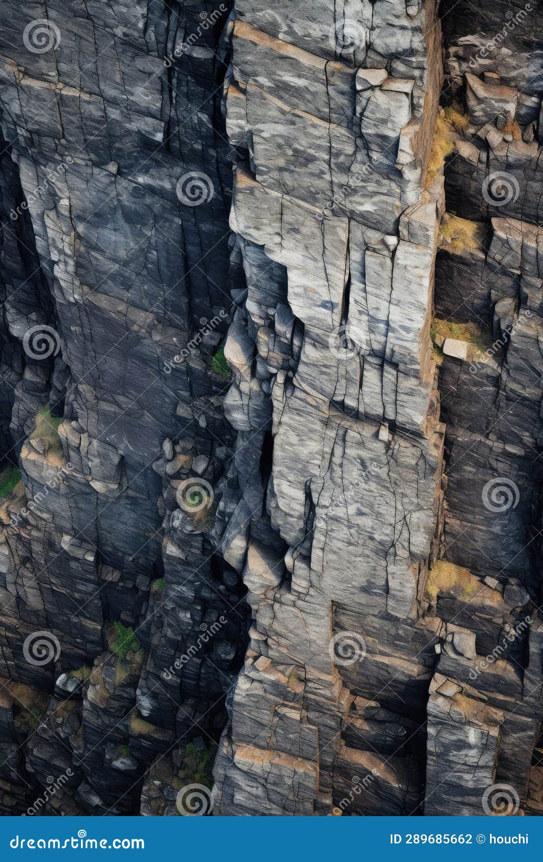 Side View of a Steep Mountain Side. Rock Formation. Slieve League Stock ...