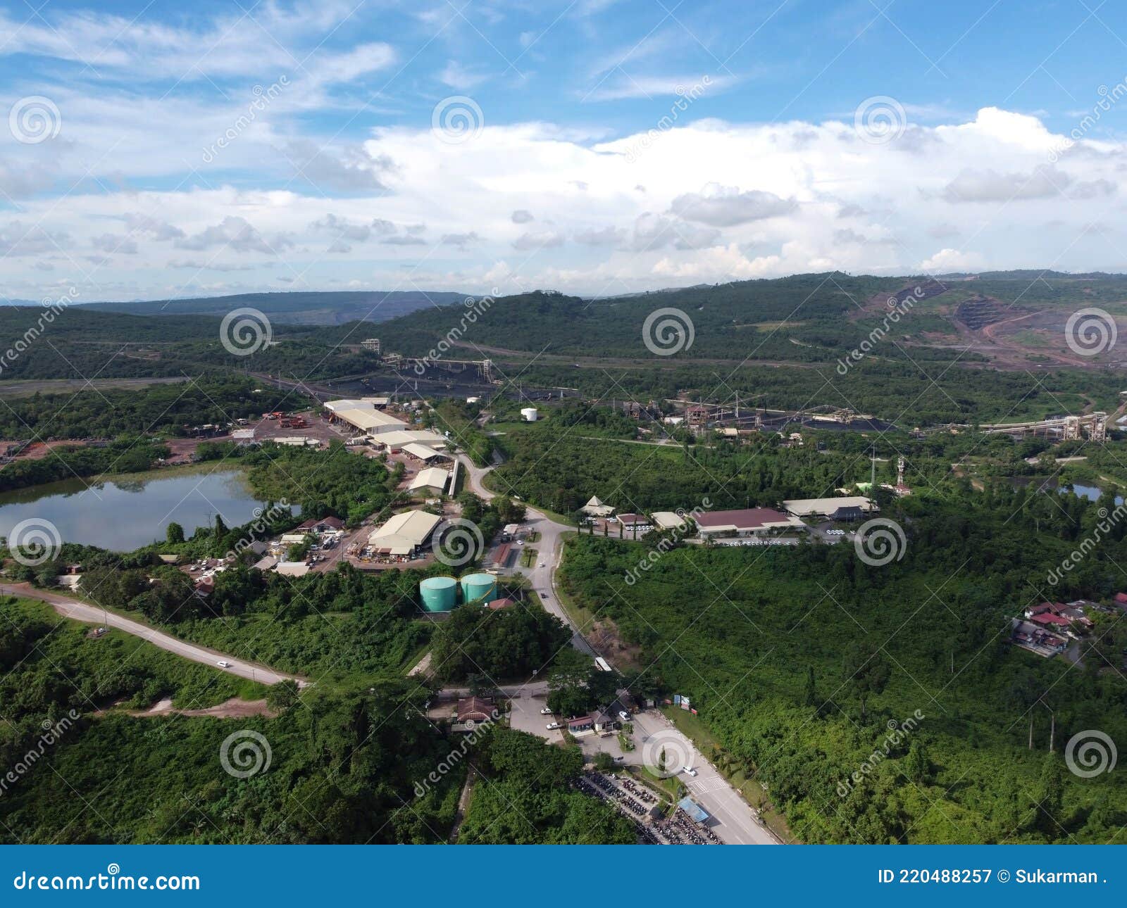 Aerial View of PT KPC Office Complex. Stock Image - Image of ...