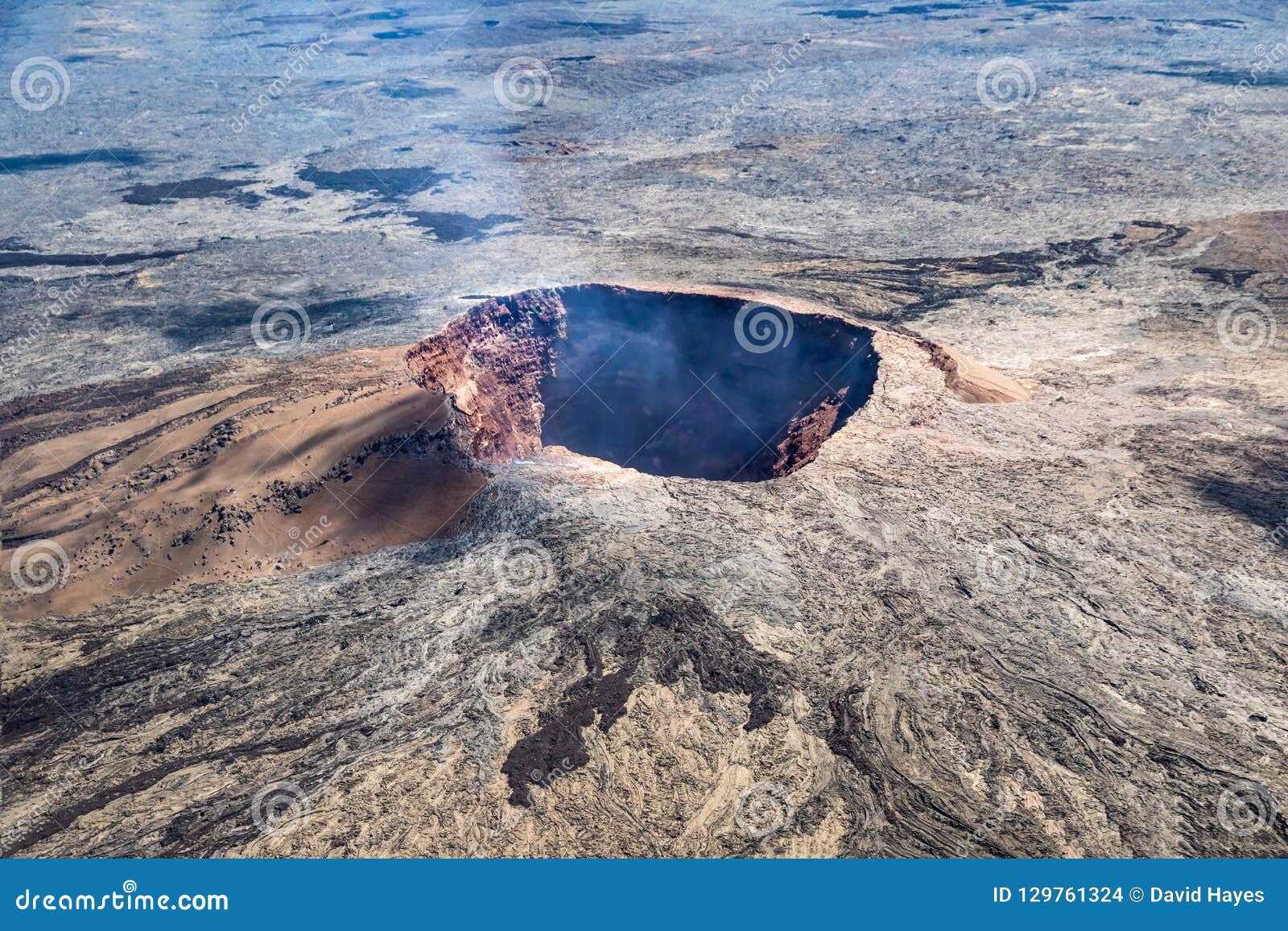 Aerial View of Puu Oo Volcanic Cone in Hawaii. Volcanic Gas Escaping ... Aerial View of Puu Oo Volcanic Cone in Hawaii. Volcanic Gas Escaping ...