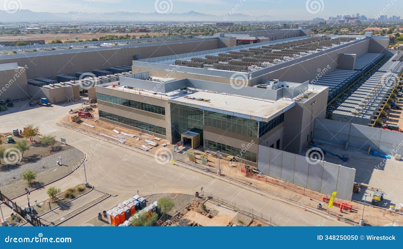Aerial View of a Data Center Under Construction. Editorial Image ...