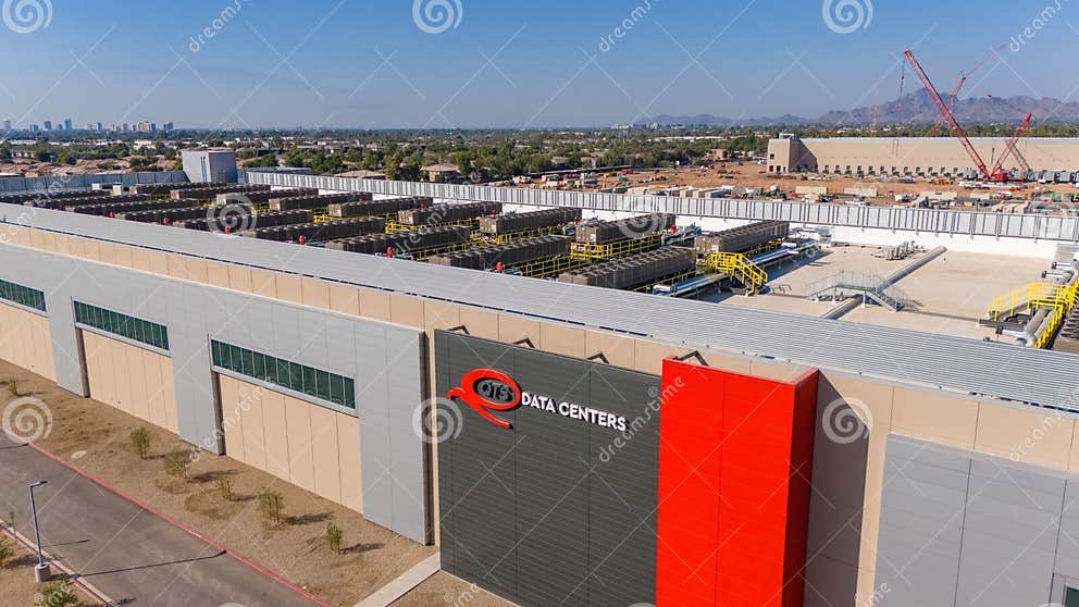 Aerial View of the QTS Data Center Under Construction in Phoenix ... Aerial View of the QTS Data Center Under Construction in Phoenix ...