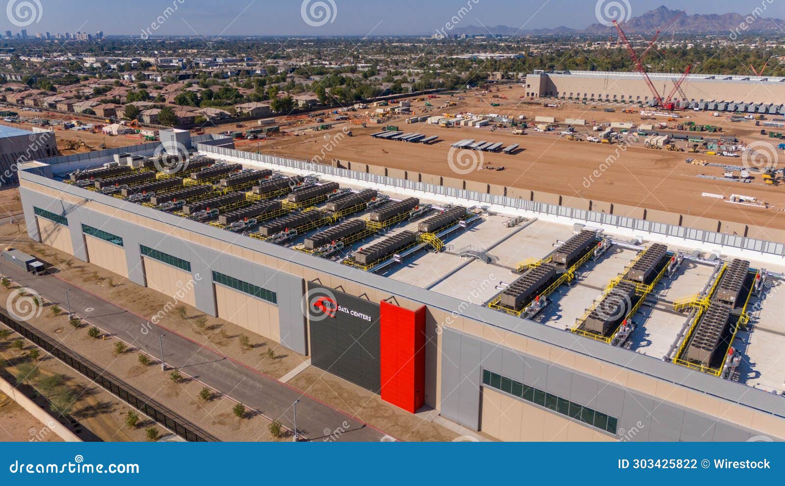 Aerial View of the QTS Data Center Under Construction in Phoenix ... Aerial View of the QTS Data Center Under Construction in Phoenix ...