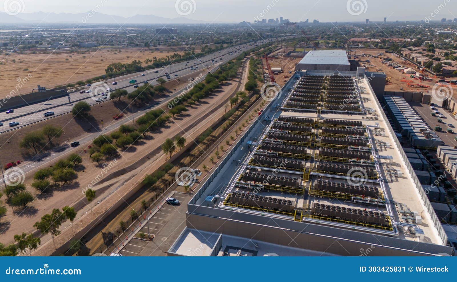 Aerial View of the QTS Data Center Under Construction in Phoenix ...