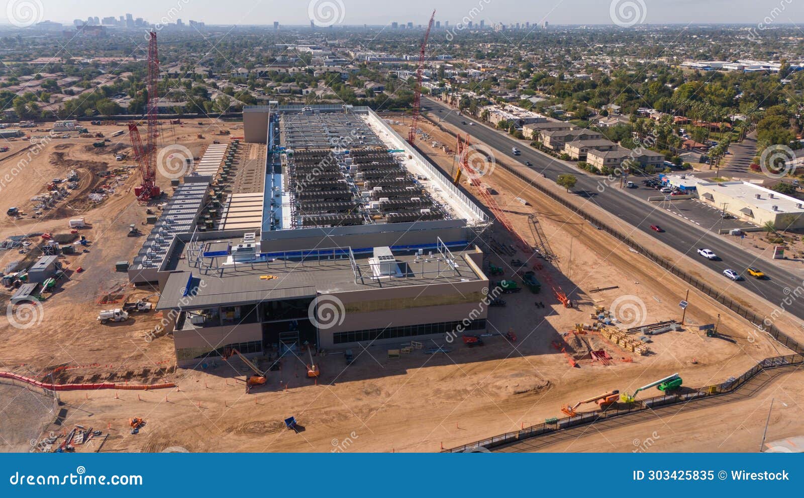 Aerial View of the QTS Data Center Under Construction in Phoenix ...