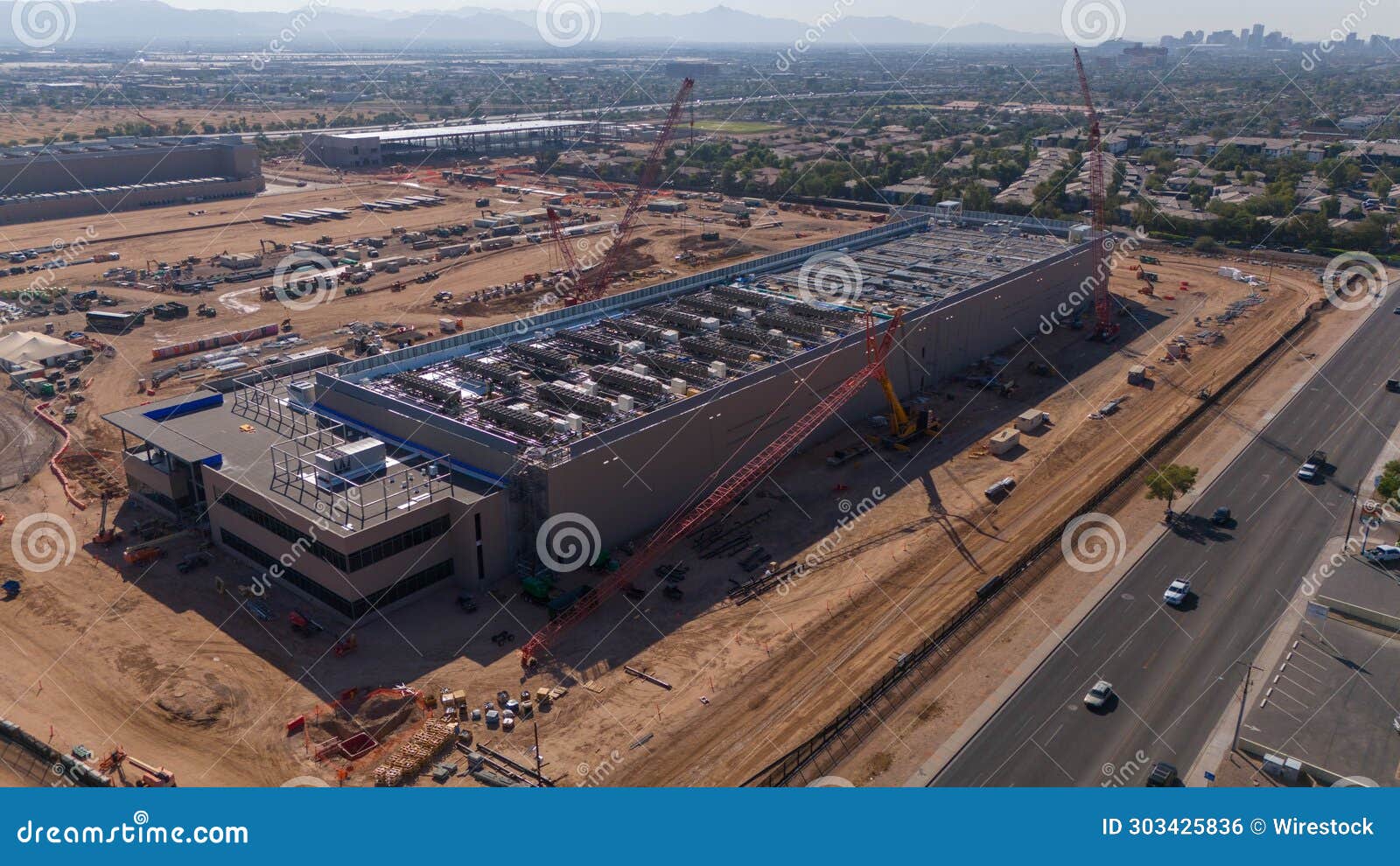 Aerial View of the QTS Data Center Under Construction in Phoenix ...