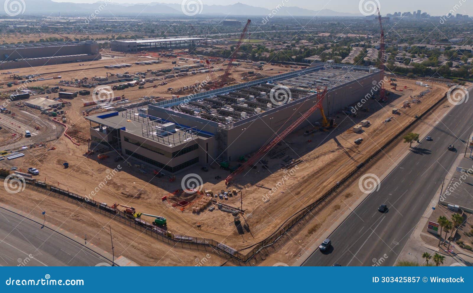 Aerial View of the QTS Data Center Under Construction in Phoenix ...