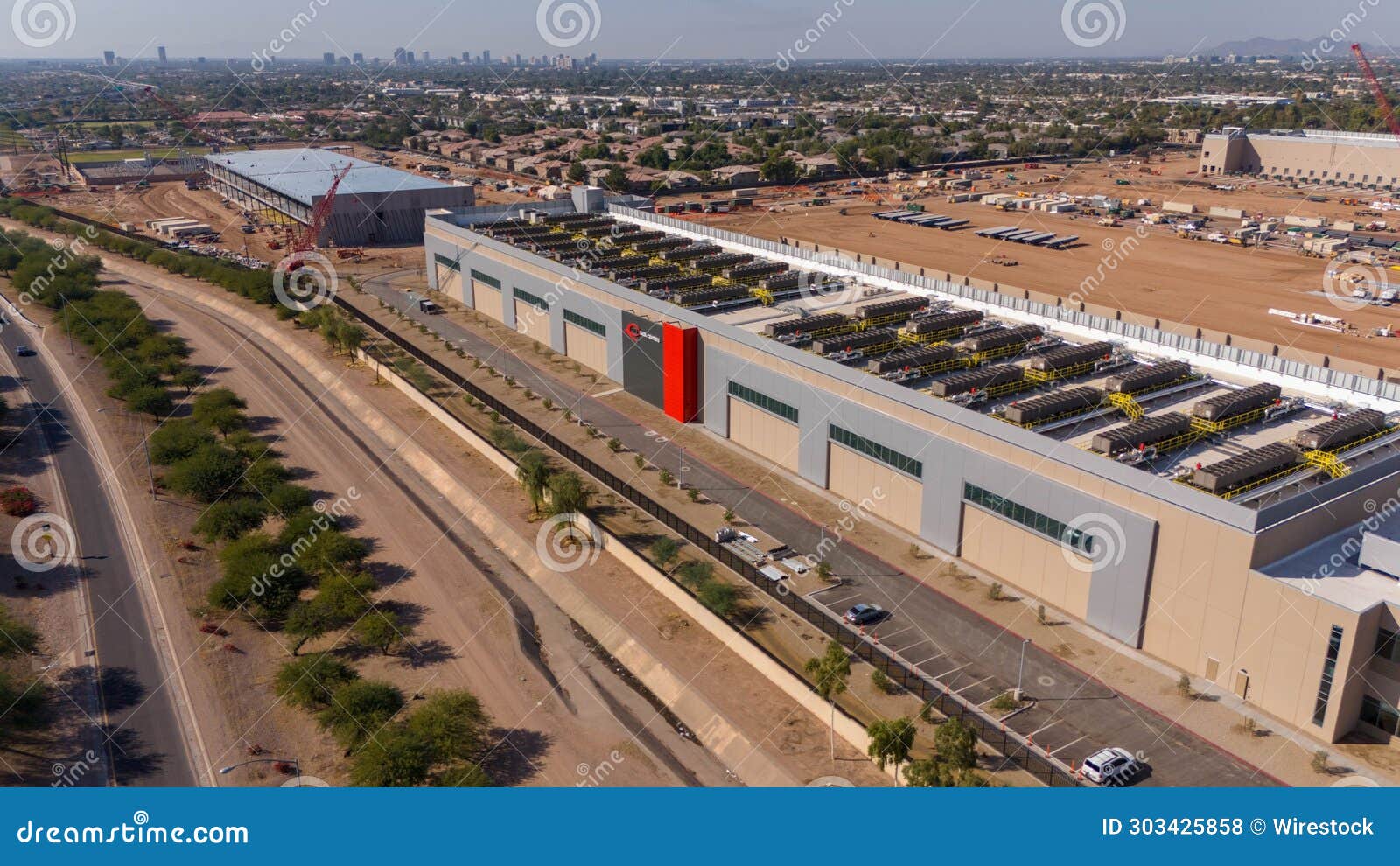 Aerial View of the QTS Data Center Under Construction in Phoenix ...